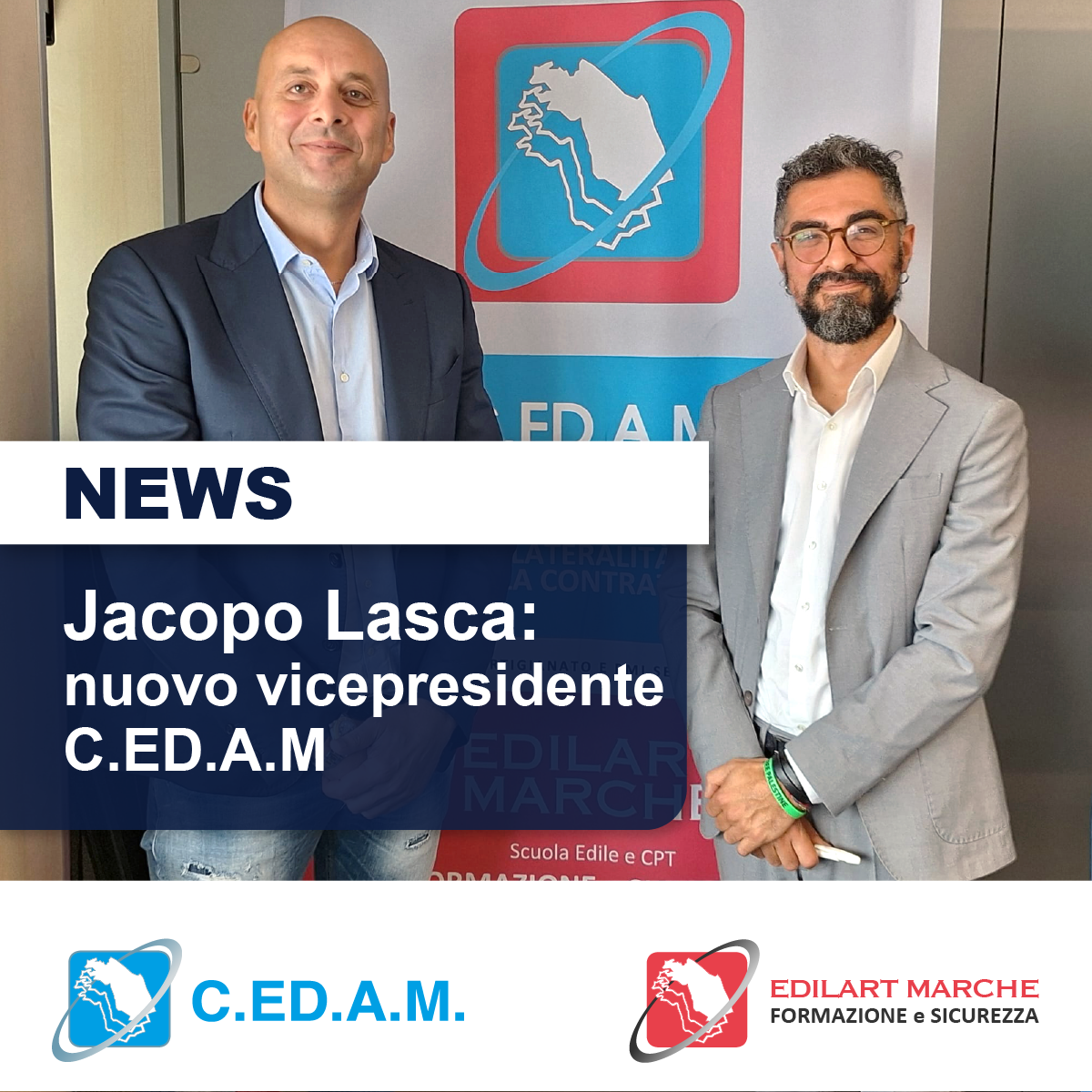 Jacopo Lasca: nuovo vicepresidente C.ED.A.M - C.ED.A.M.